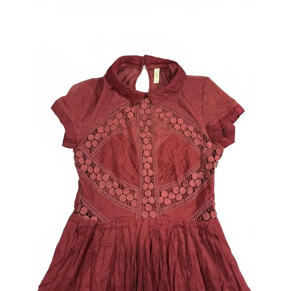 Free People | Dresses | Free People Womens Dress Size 6 Boho Crochet ...